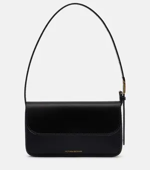 Victoria Beckham Dorian Mini Leather-trimmed Shoulder Bag - Black