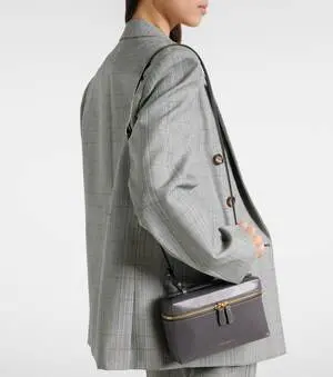 Victoria Beckham Small Leather Vanity Bag - Grey