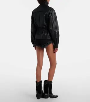 Isabel Marant Étoile Eneidala Faded Denim Shorts - Black