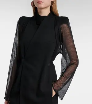 Rick Owens Cyclops Wool Wrap Coat