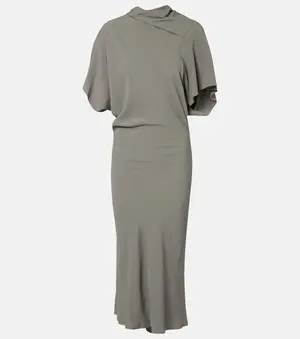 Rick Owens Seb Draped Midi Dress
