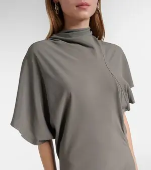 Rick Owens Seb Draped Midi Dress