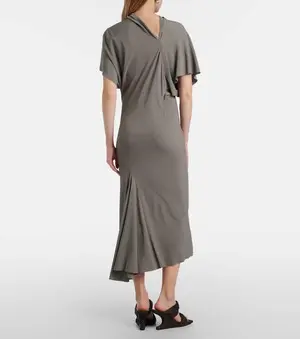 Rick Owens Seb Draped Midi Dress