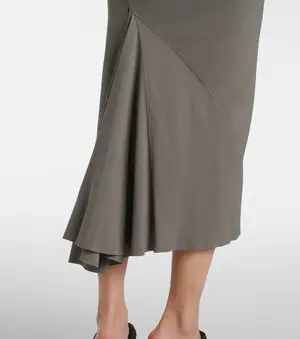 Rick Owens Seb Draped Midi Dress