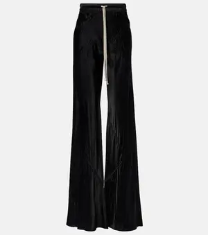 Rick Owens Bias Wide-leg Pants - Black