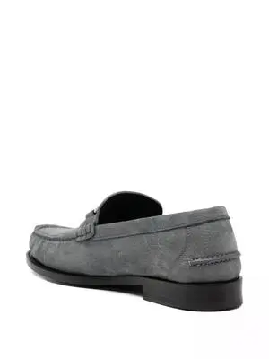 Versace Logo Penny Loafers