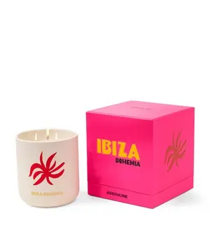 Assouline Ibiza Bohemia Travel From Home Xl Scented Candle - White