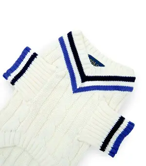 Ralph Lauren Cotton Cricket Dog Sweater