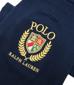 Ralph Lauren Cotton Crest Dog Sweater