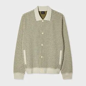 Paul Smith Cotton-blend Jacquard Cardigan - White