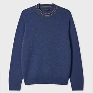 Paul Smith Mid Merino Wool 'sports Stripe' Sweater
