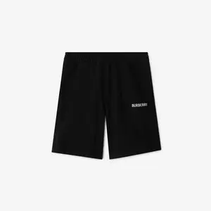 Burberry Logo Cotton Shorts