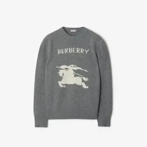 Burberry Knight Wool Cashmere Sweater - Grey