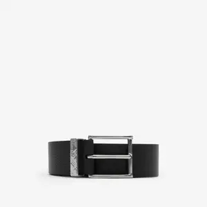 Burberry Leather Check Pattern Belt