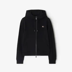 Burberry Knight Stamp Cotton Zip Hoodie