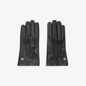 Burberry Leather Gloves - Black