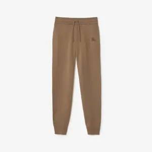 Burberry Wool Blend Track Pants With Equestrian Knight Design