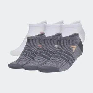 Adidas Superlite 3.0 6-pack No-show Socks - White / Clear Grey / Warm Sandstone