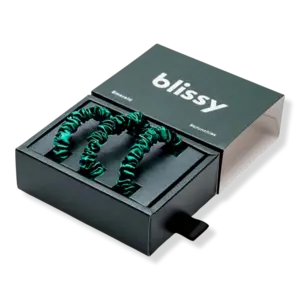 BLISSY Skinny Scrunchies - Emerald