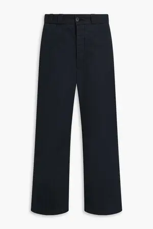 THE ELDER STATESMAN Workwear Norm Cottontwill Chinos - Black