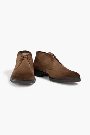 Santoni Suede Desert Boots - Brown