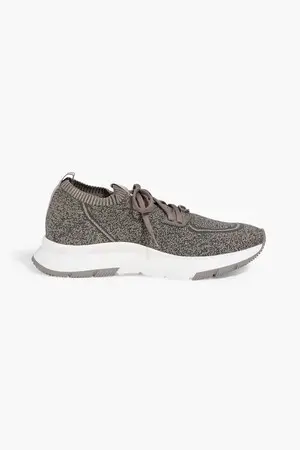 GIANVITO ROSSI Glover Stretch-knit Sneakers