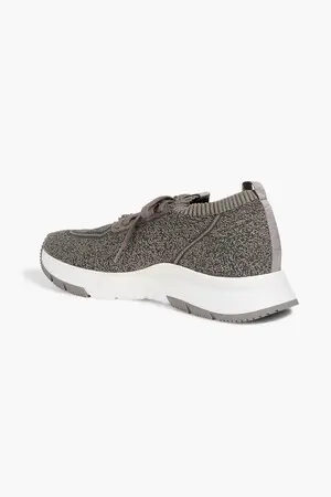 GIANVITO ROSSI Glover Stretch-knit Sneakers