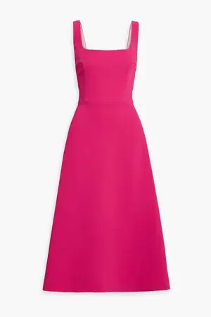 EMILIA WICKSTEAD Shiloh Crepe Midi Dress - Fuchsia