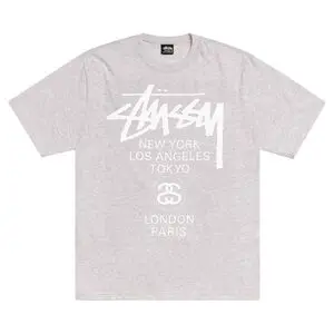 StÜssy World Tour Tee - Grey