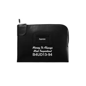 Supreme Leather Pouch - Black