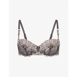 Chantelle Champs Elysees Balconette Mesh Bra - Blushed Ash