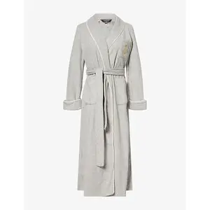 Ralph Lauren Dalton Fleece Long Robe - Grey Heather