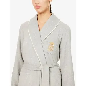 Ralph Lauren Dalton Fleece Long Robe - Grey Heather