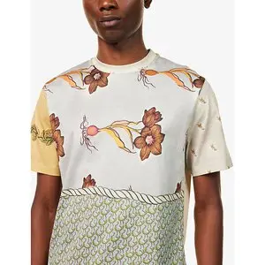 Paul Smith Multi-print Crewneck Cotton-jersey T-shirt
