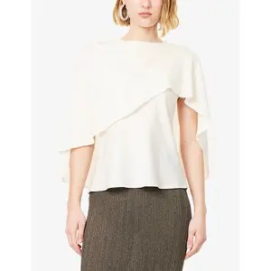 Simkhai Eliora Cape Woven Top - Cream