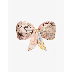 Zimmermann Floral-print Bandeau Bikini Top - Patch Multi