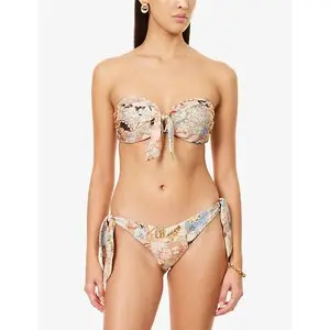 Zimmermann Floral-print Bandeau Bikini Top - Patch Multi