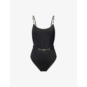 Zimmermann Daylight Chain-embellished Swimsuit - Black