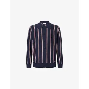 Simkhai Elio Stripe-pattern Wool Cardigan