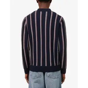 Simkhai Elio Stripe-pattern Wool Cardigan