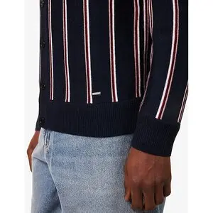 Simkhai Elio Stripe-pattern Wool Cardigan