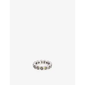 SERGE DENIMES Circular Gemstone Sterling- Ring