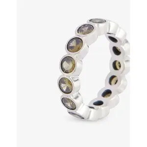 SERGE DENIMES Circular Gemstone Sterling- Ring