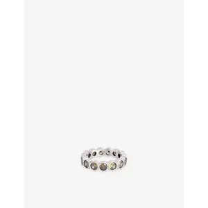SERGE DENIMES Circular Gemstone Sterling- Ring