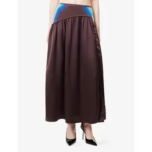Ph5 Asymmetric-waistband Woven Maxi Skirt
