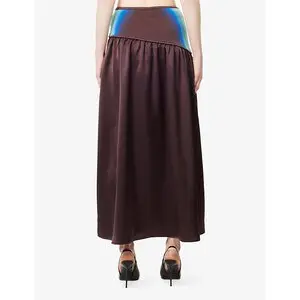 Ph5 Asymmetric-waistband Woven Maxi Skirt