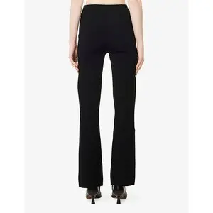 Theory Kick-flare Stretch-woven Trousers - Black