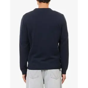 BELIER Cotton Knitted Collarless Cardigan