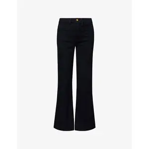 Paige Leenah Patch Pocket Wide Leg Jeans