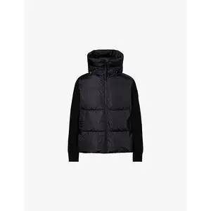 Canada Goose Hybridge Grove Hooded Knit Shell-down Jacket